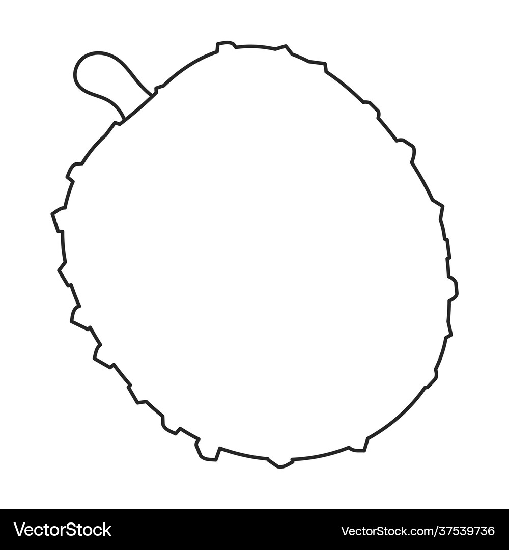 Lychee outline icon Royalty Free Vector Image - VectorStock