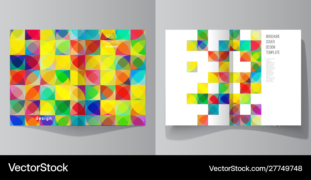 Layout two a4 format modern cover Royalty Free Vector Image