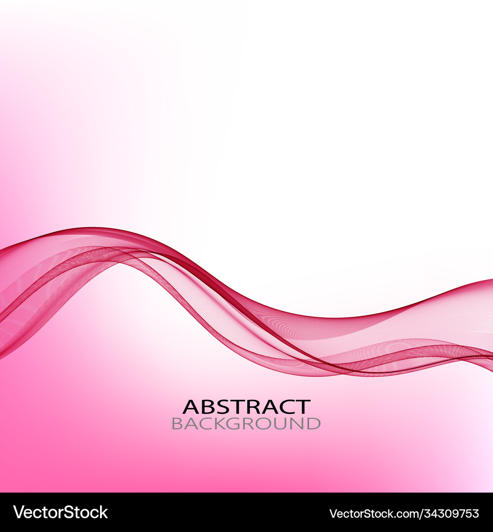 Transparent pink wave on abstract Royalty Free Vector Image