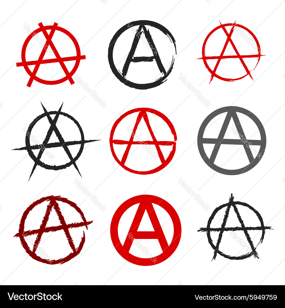 Anarchy symbol Royalty Free Vector Image - VectorStock