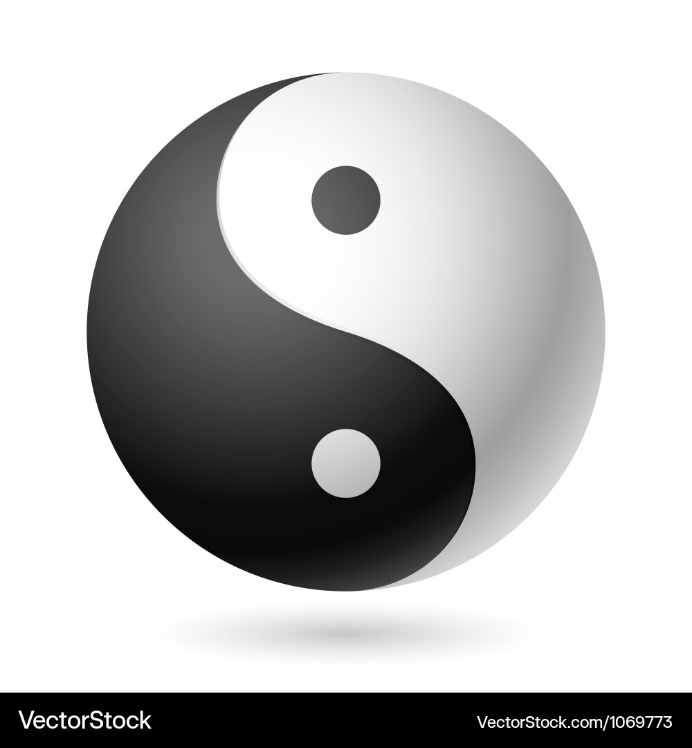 Yin Yang symbol Royalty Free Vector Image - VectorStock