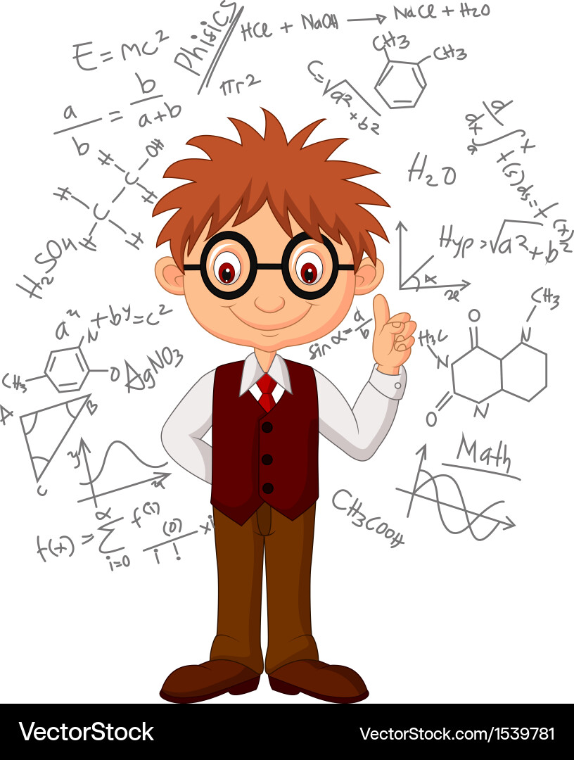 Smart boy cartoon Royalty Free Vector Image - VectorStock