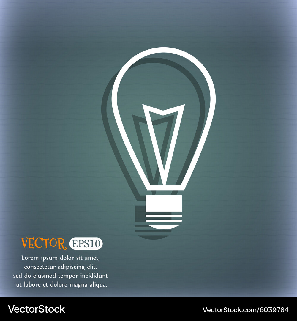 Light lamp sign icon idea symbol lightis Vector Image