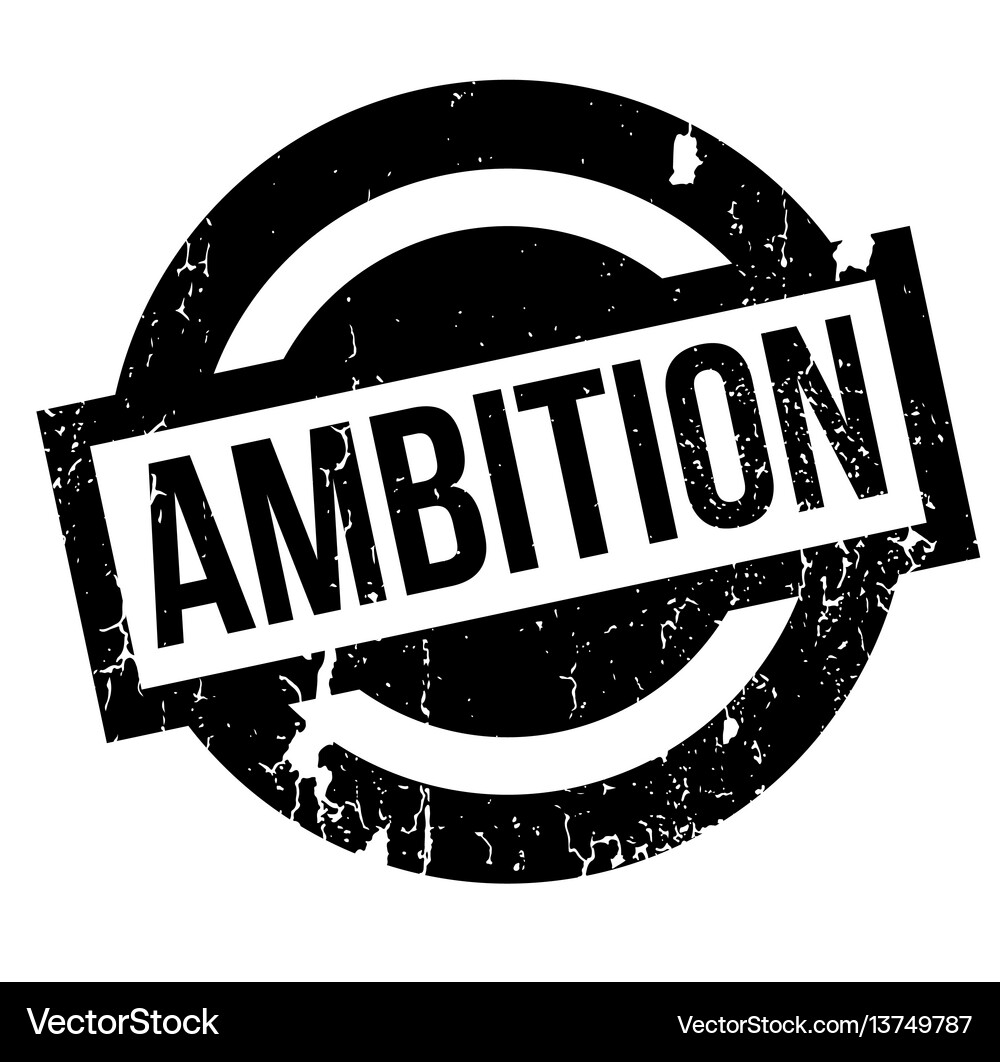 Ambition rubber stamp Royalty Free Vector Image