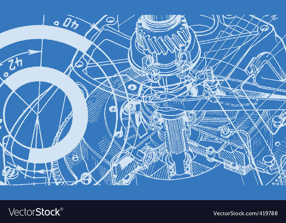 Technical drawing background Royalty Free Vector Image