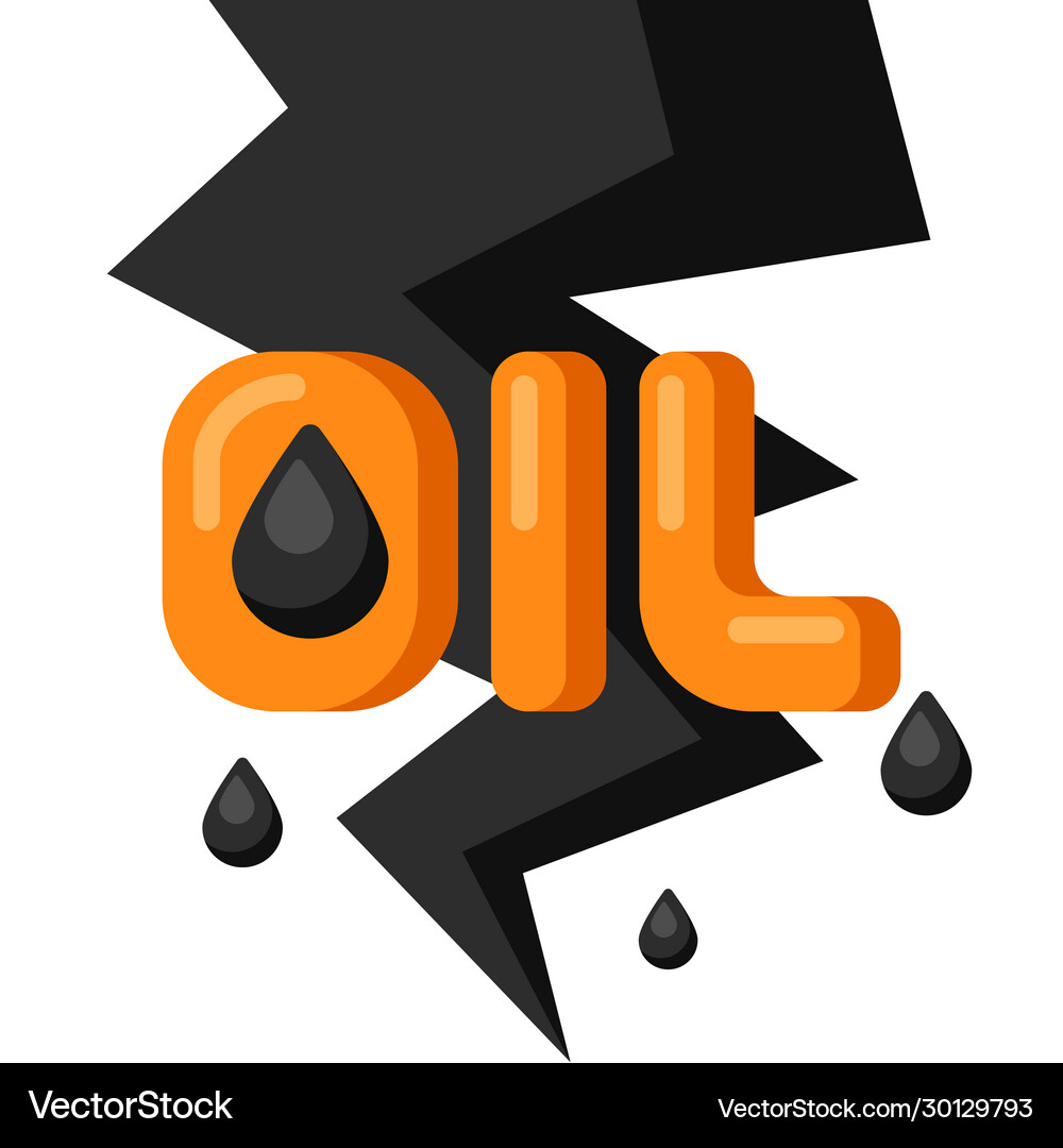 Conceptual oil cost reduction Royalty Free Vector Image