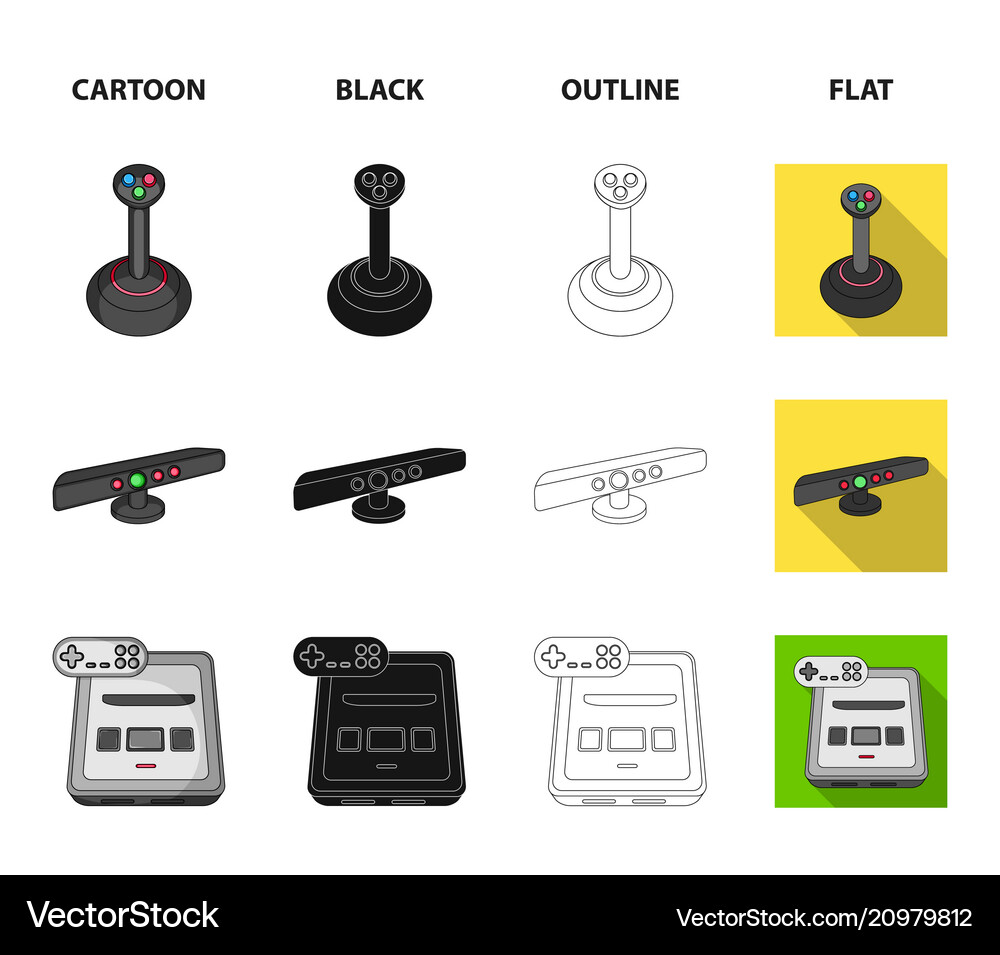 Game and tv set-top box Royalty Free Vector Image
