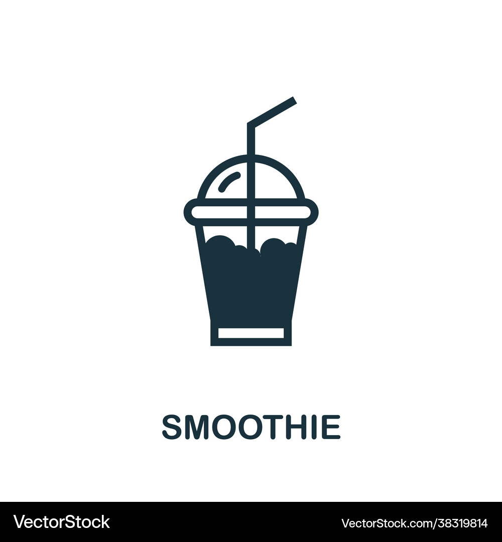 Smoothie icon simple element from drinks Vector Image