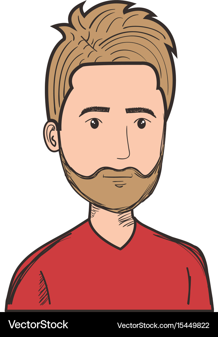 Young man avatar character Royalty Free Vector Image