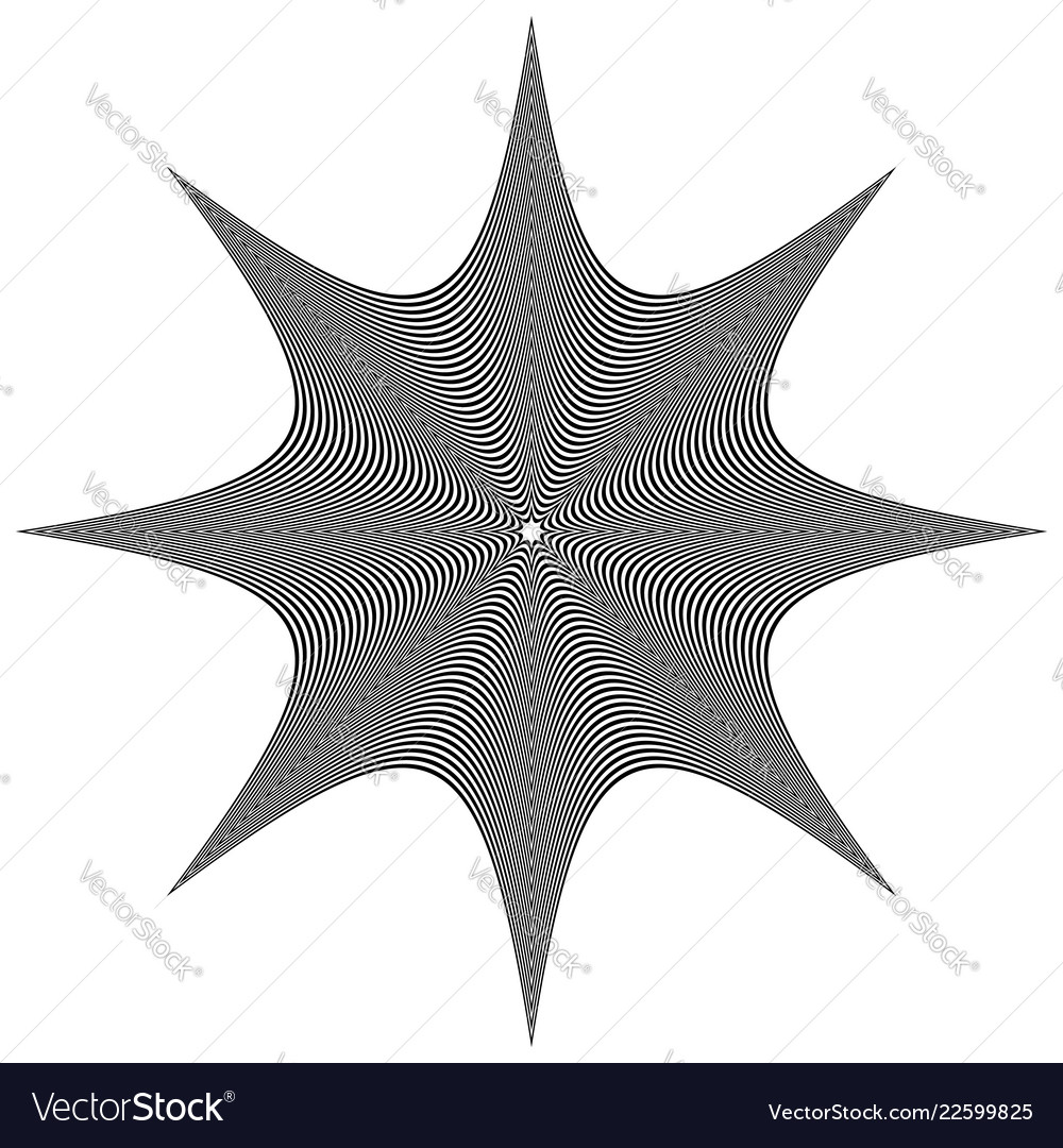 Abstract geometric element rotating shape Vector Image
