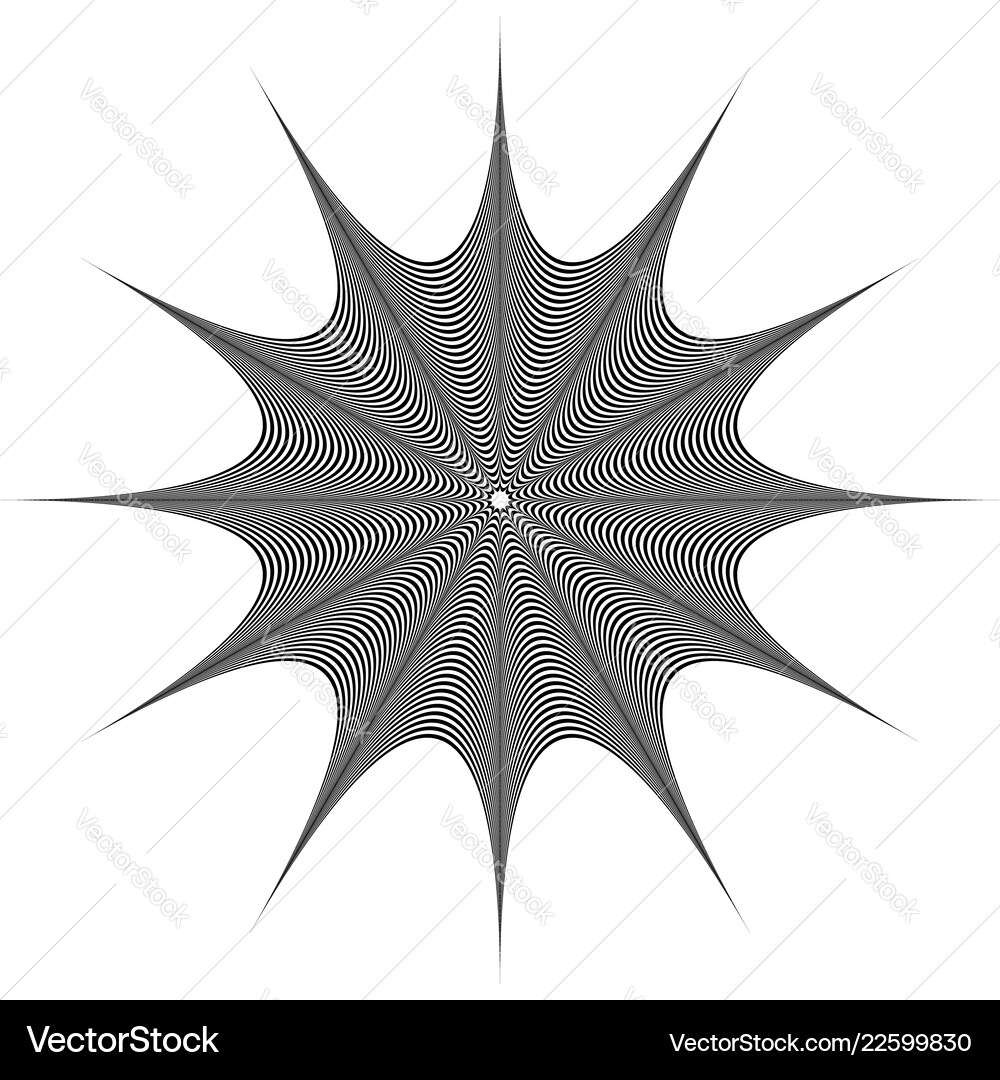 Abstract geometric element rotating shape Vector Image