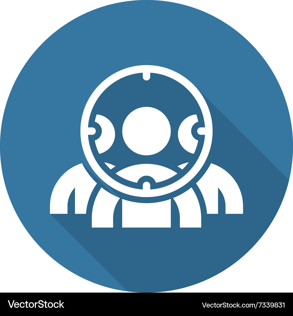 Customer Focus Icon Flat Design Royalty Free Vector Image