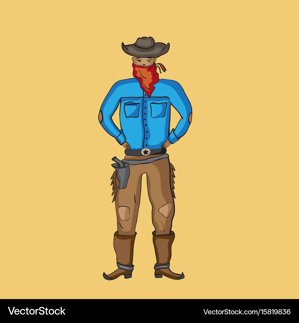 Cowboy Royalty Free Vector Image - VectorStock