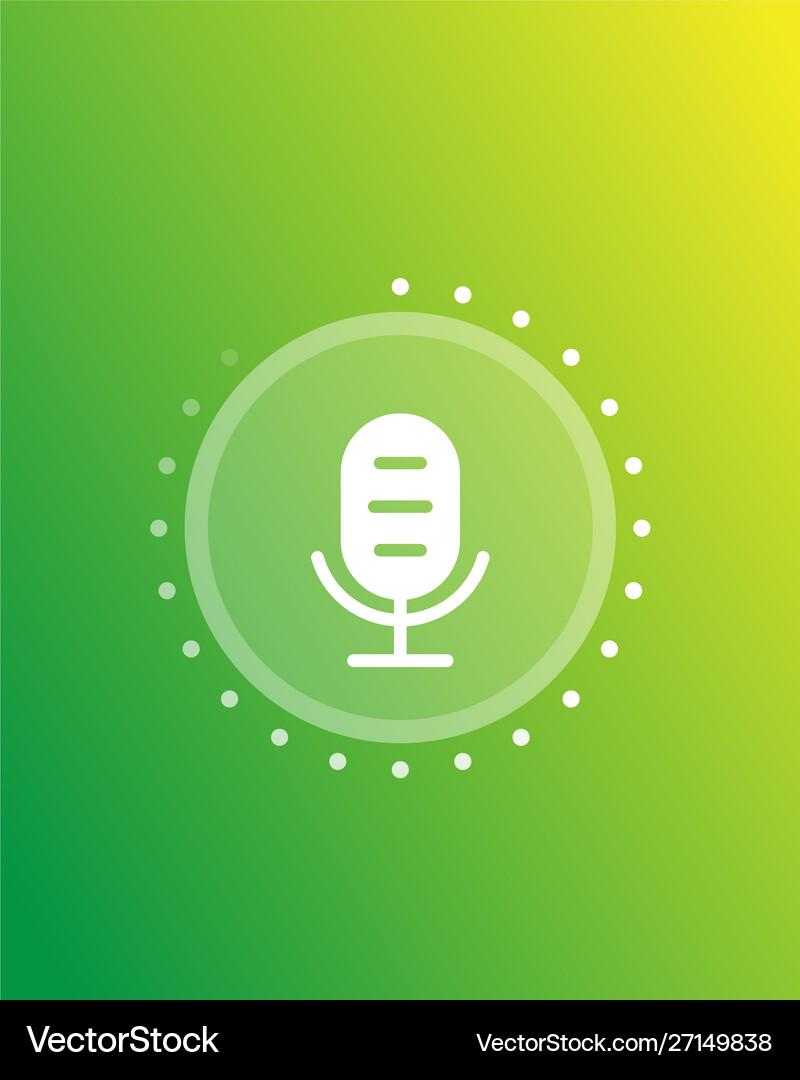 Voice speech recognition Royalty Free Vector Image