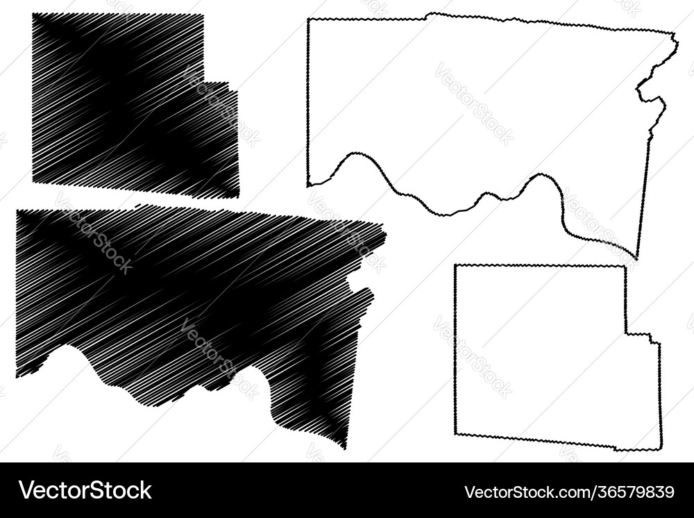Hamilton and hardin county ohio state us county Vector Image