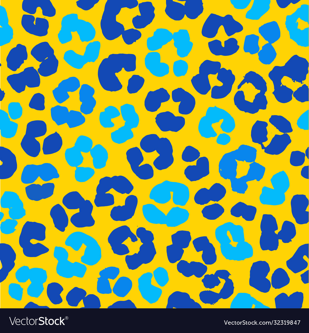 Leopard print seamless background pattern Vector Image