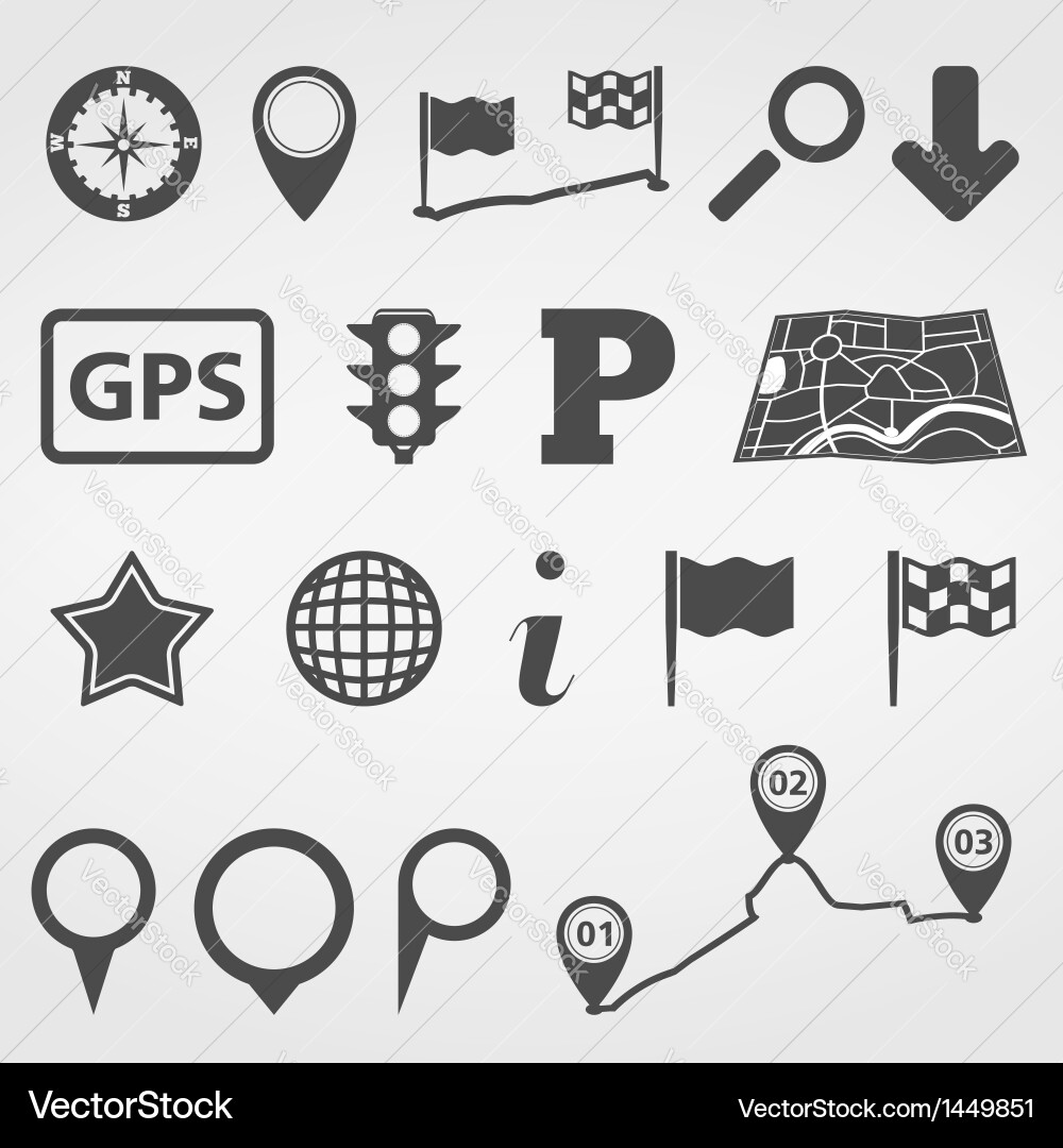 Navigation Design Elements Royalty Free Vector Image
