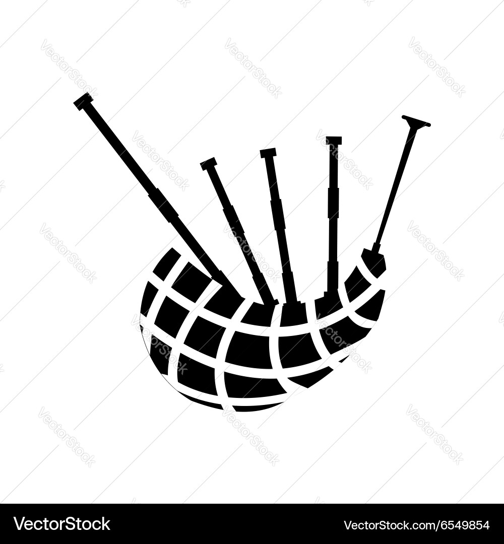 Scottish bagpipe icon Royalty Free Vector Image