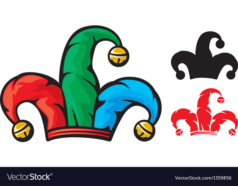 Jester hat Royalty Free Vector Image - VectorStock