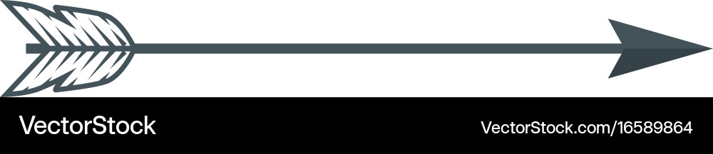 Decorative bow arrow Royalty Free Vector Image