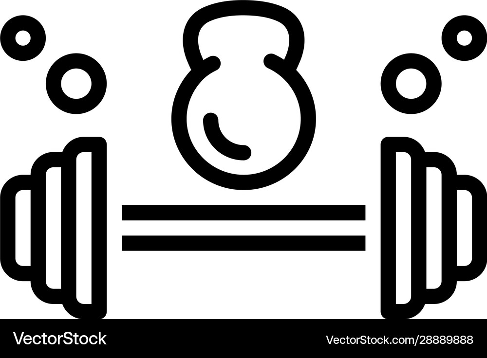 Barbell Royalty Free Vector Image - VectorStock