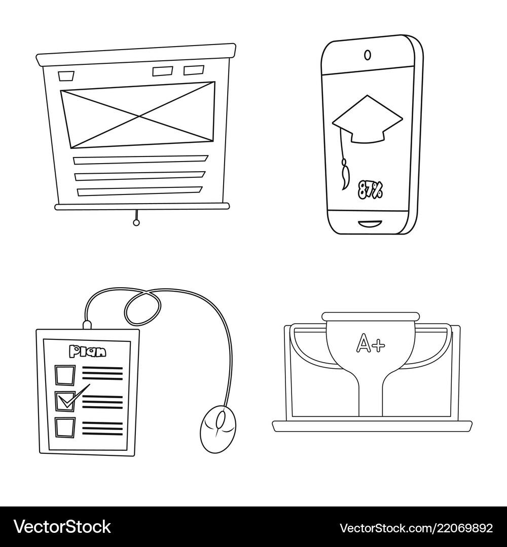 Design education and learning symbol Royalty Free Vector