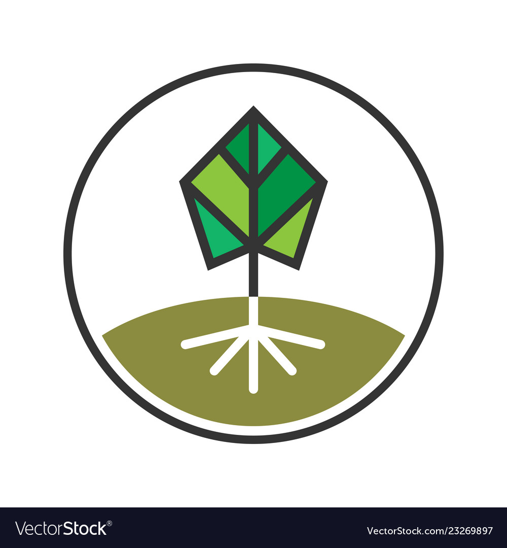 Tree as a symbol Royalty Free Vector Image - VectorStock