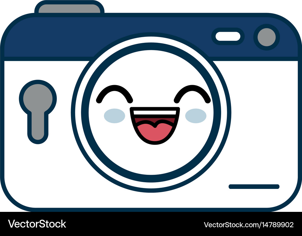 Kawaii camera ico Royalty Free Vector Image - VectorStock
