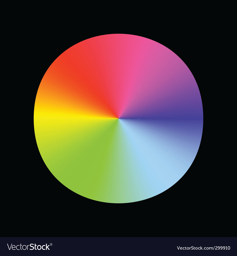 Rainbow wheel Royalty Free Vector Image - VectorStock