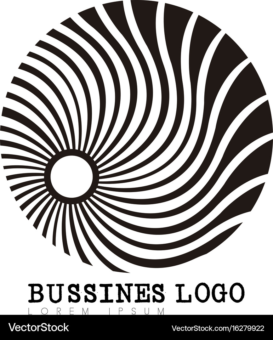 Isolated business logo Royalty Free Vector Image
