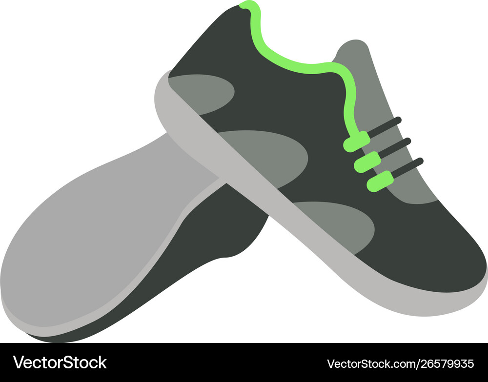Trainers simple on white background Royalty Free Vector