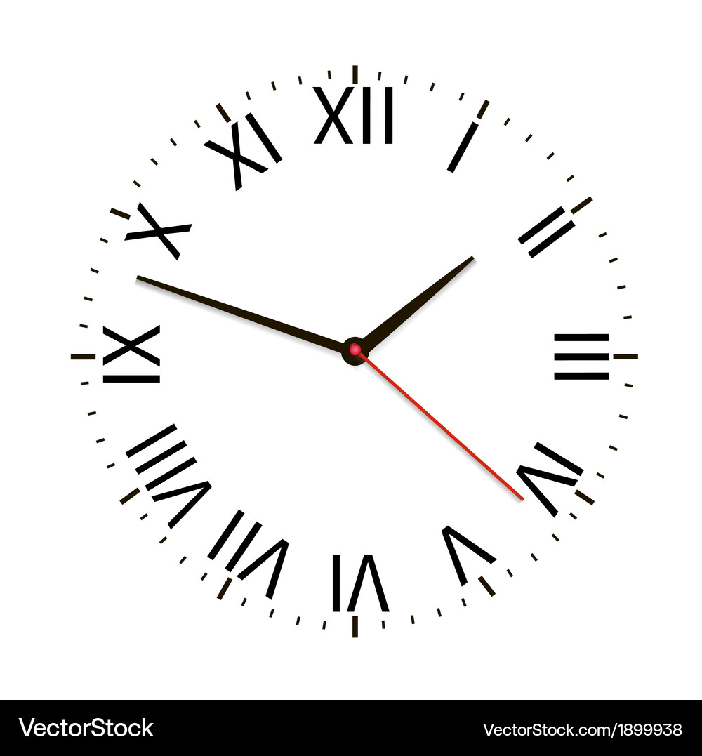 Old vintage clock Royalty Free Vector Image - VectorStock
