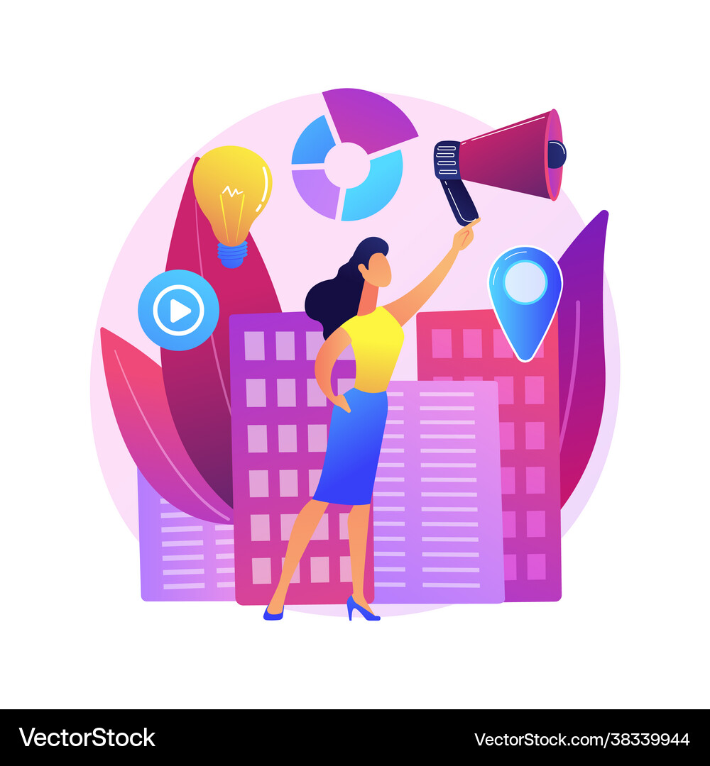 Participation women abstract concept Royalty Free Vector