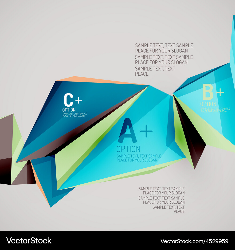 Geometric shapes in air abstract Royalty Free Vector Image