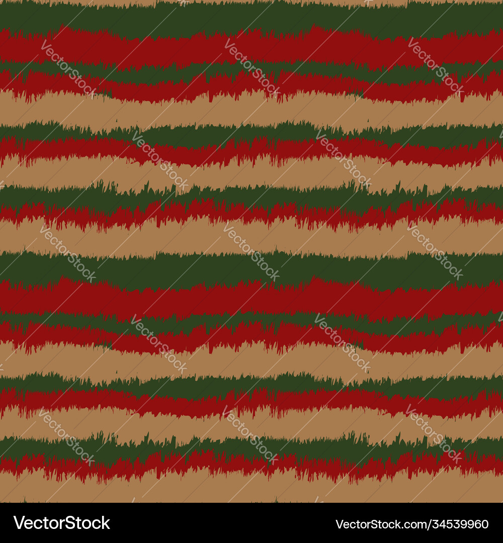 Christmas brush stroke fur seamless pattern Vector Image