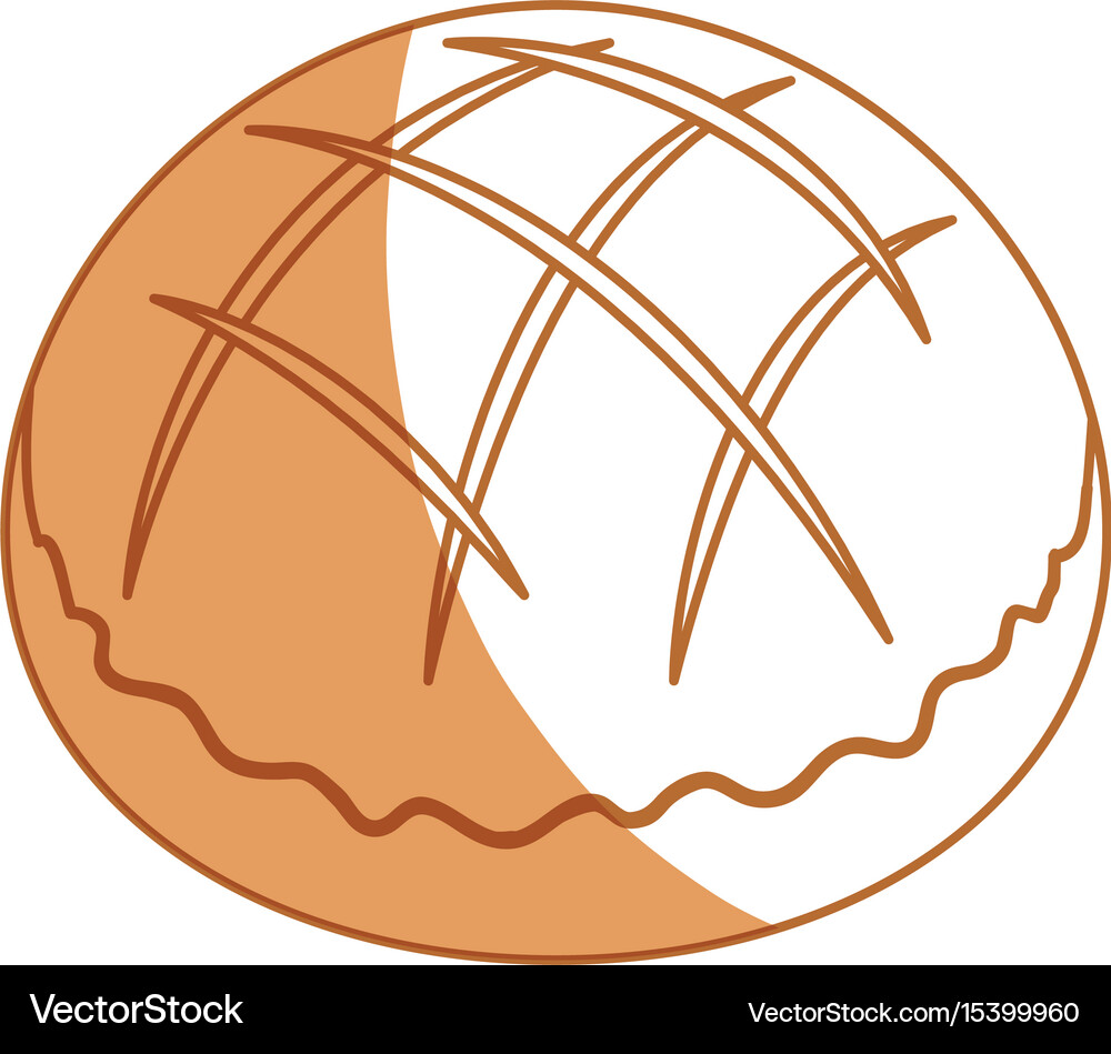 Delicious and fresh bread Royalty Free Vector Image