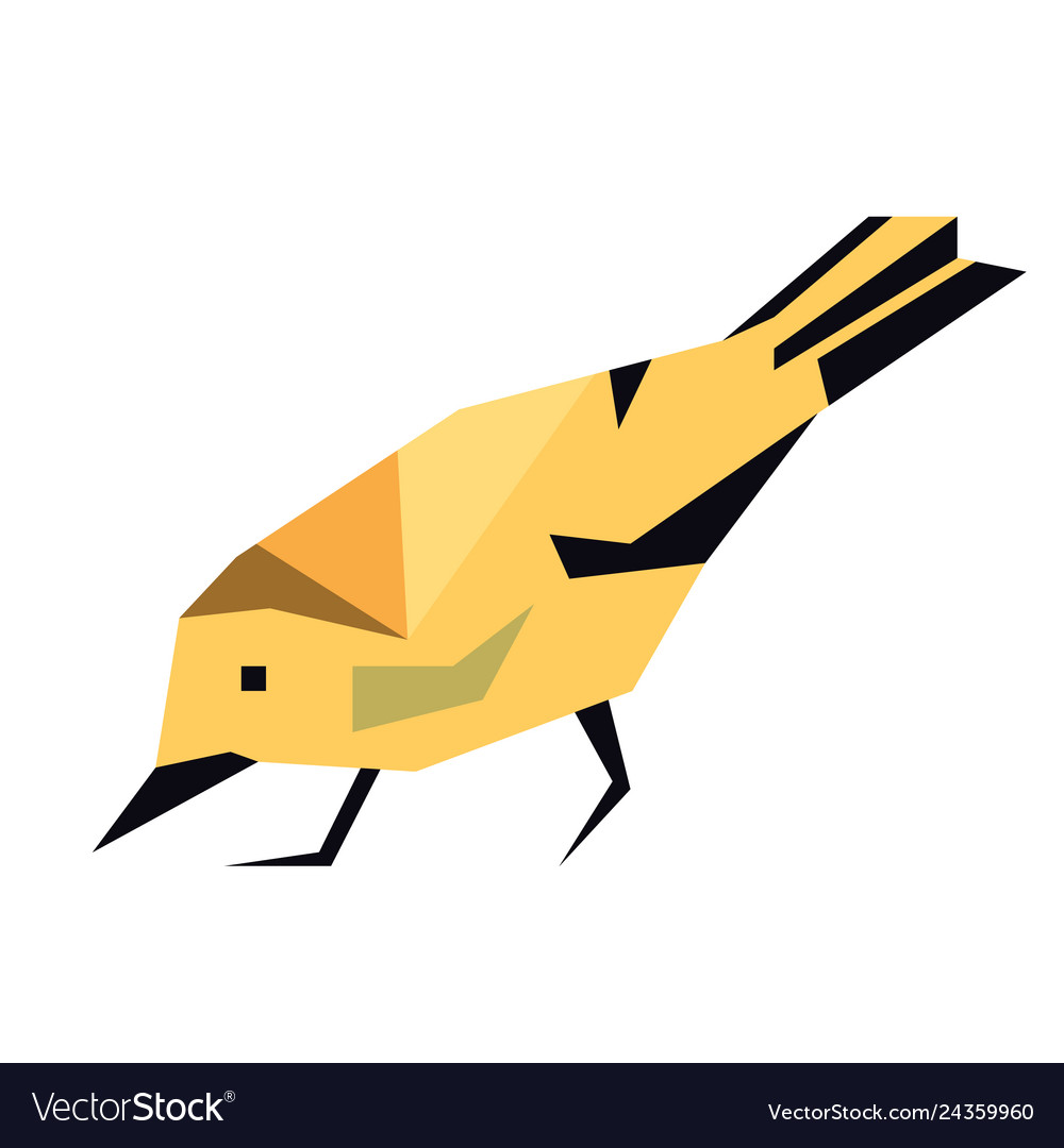 Forest bird flat Royalty Free Vector Image - VectorStock