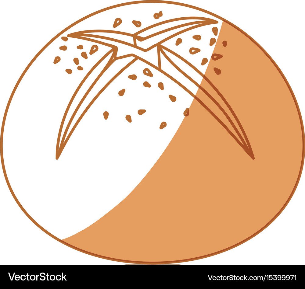 Delicious and fresh bread Royalty Free Vector Image