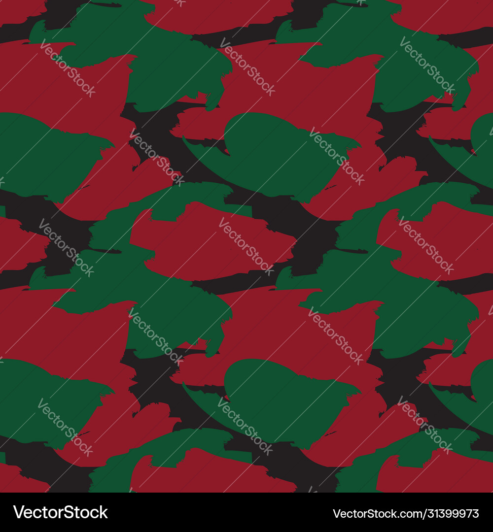 Christmas camouflage abstract seamless pattern Vector Image