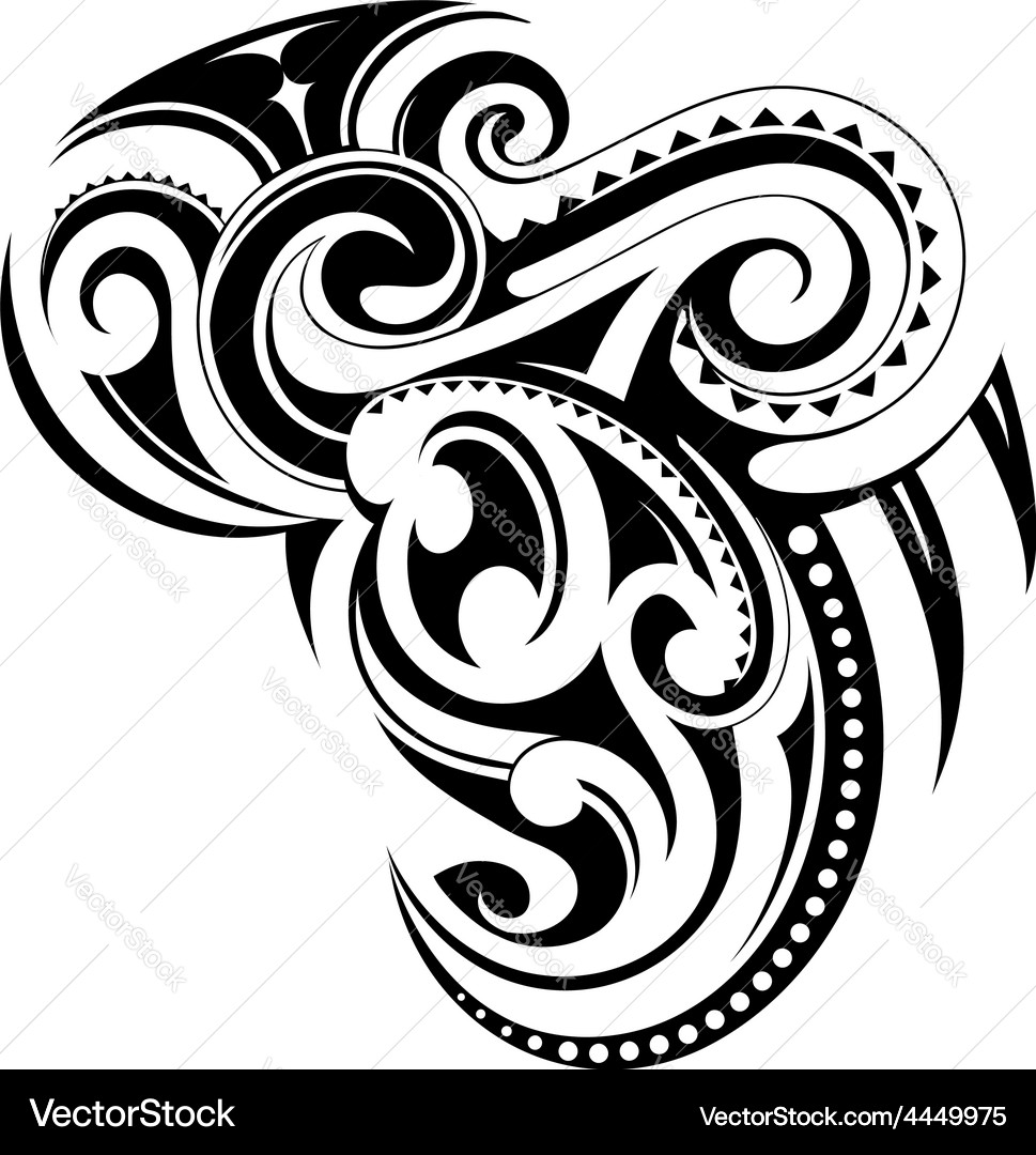 Maori tattoo Royalty Free Vector Image - VectorStock
