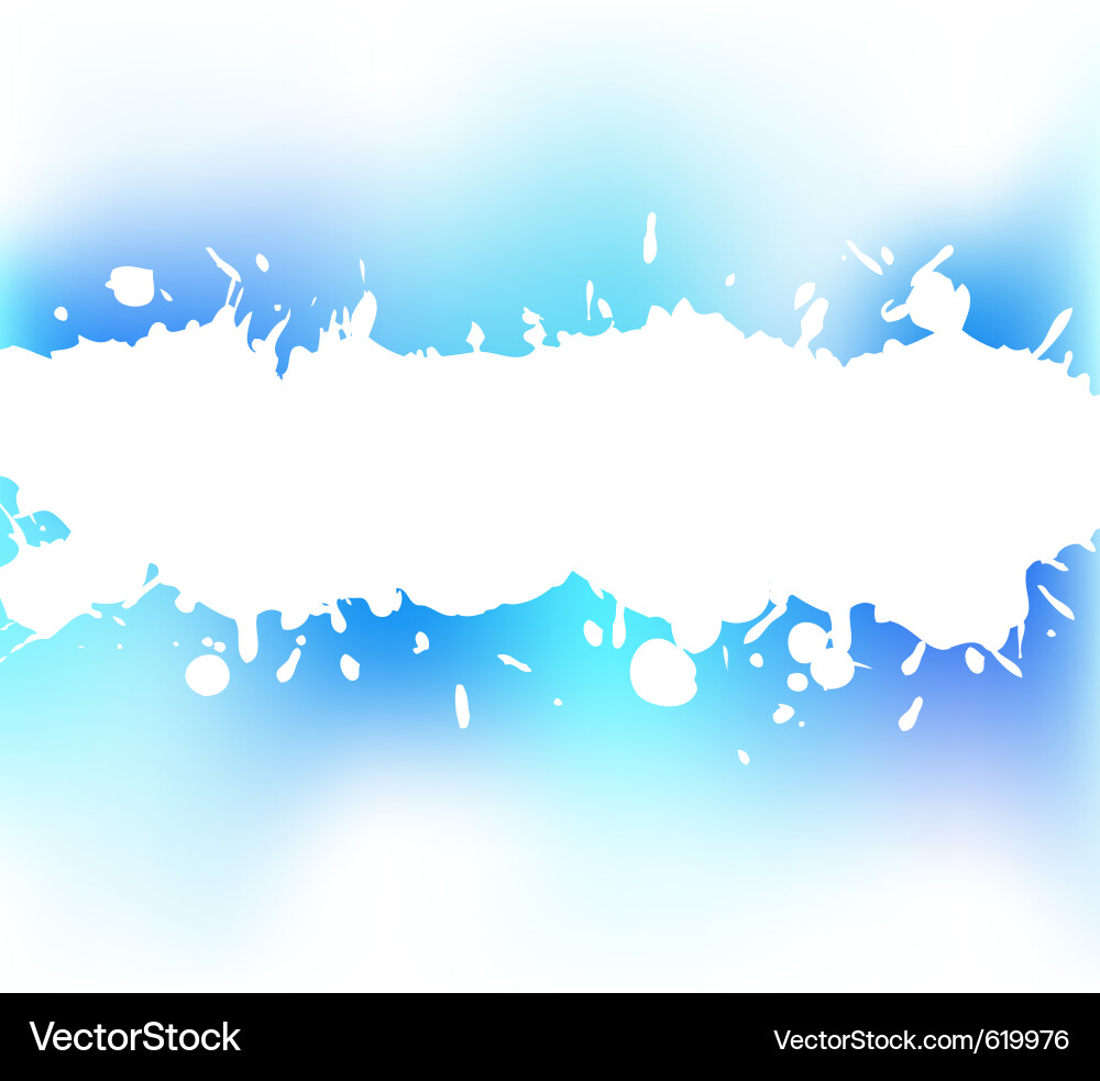 Splash of a white paint Royalty Free Vector Image