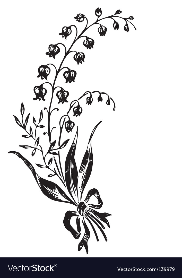 Antique flowers engraving Royalty Free Vector Image - VectorStock