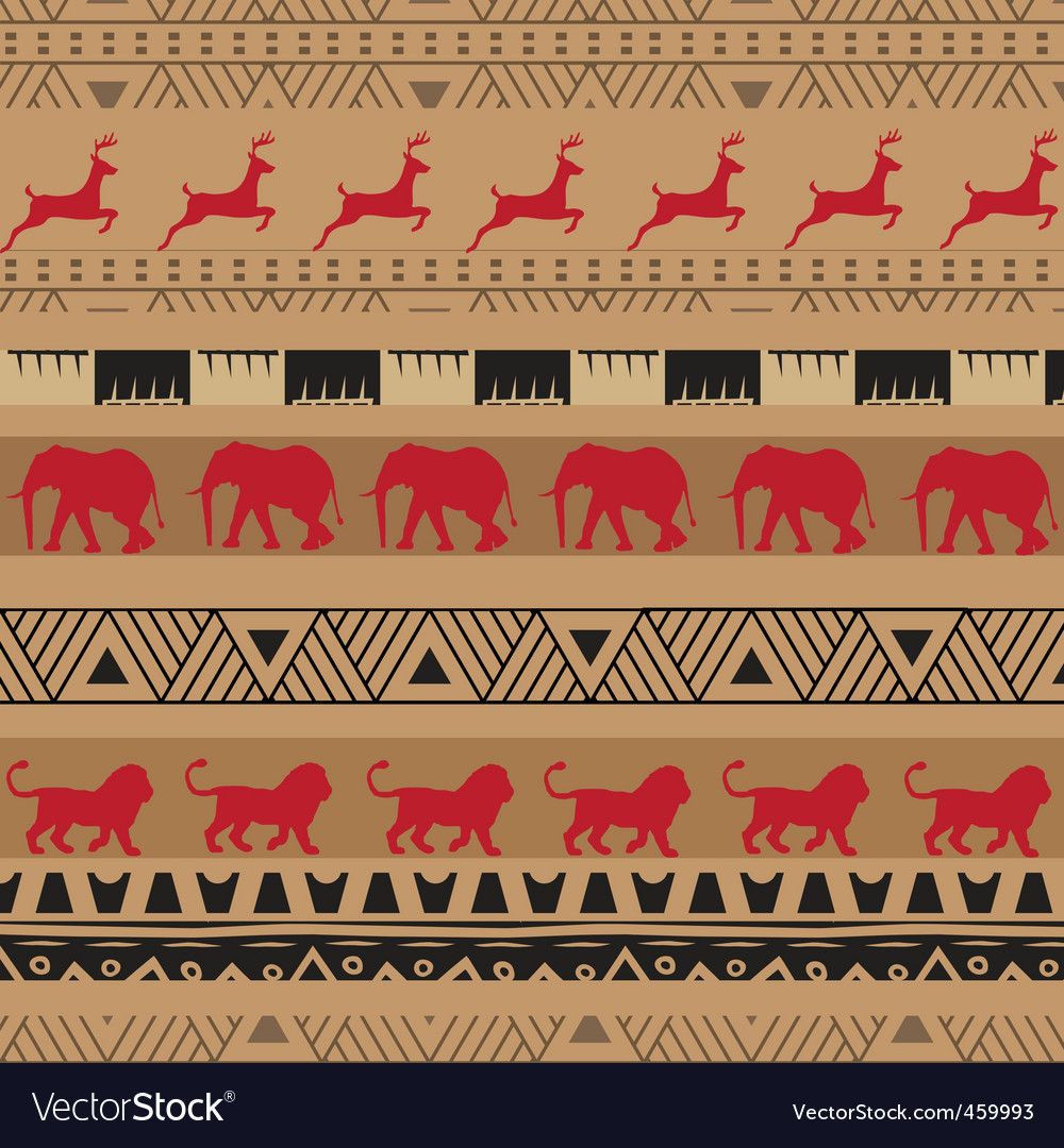 Safari pattern Royalty Free Vector Image - VectorStock
