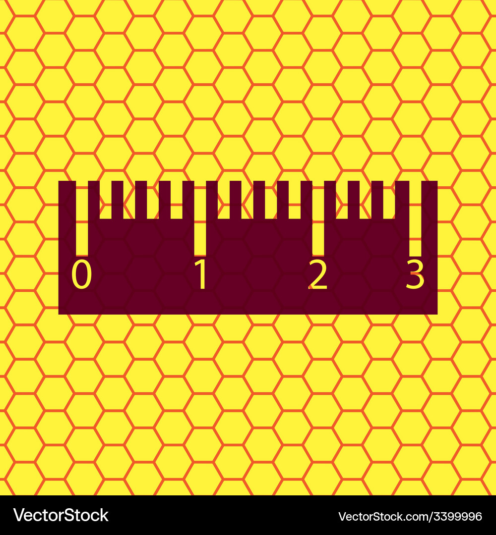 Ruler icon symbol flat modern web design with long
