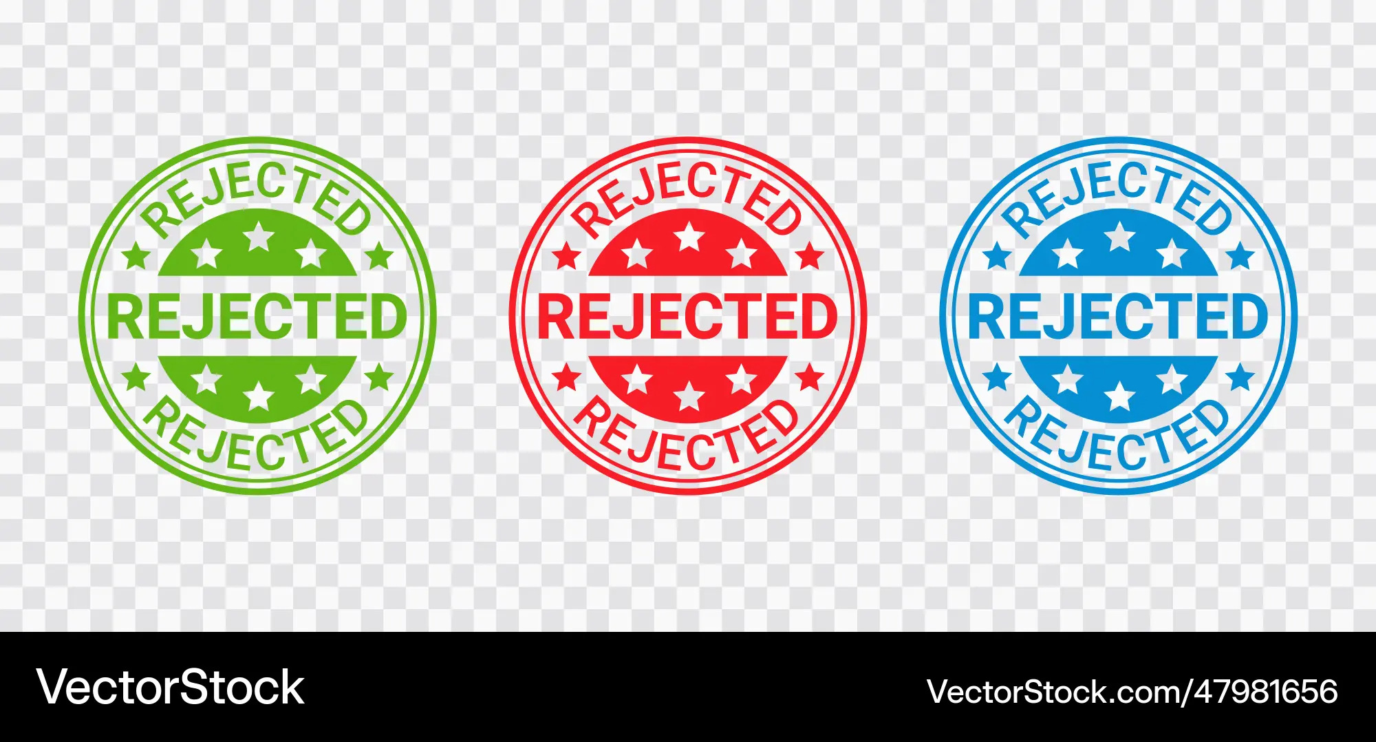 Disapproved Stamp Denied Rubber Stamp. 4K Green Screen Background.