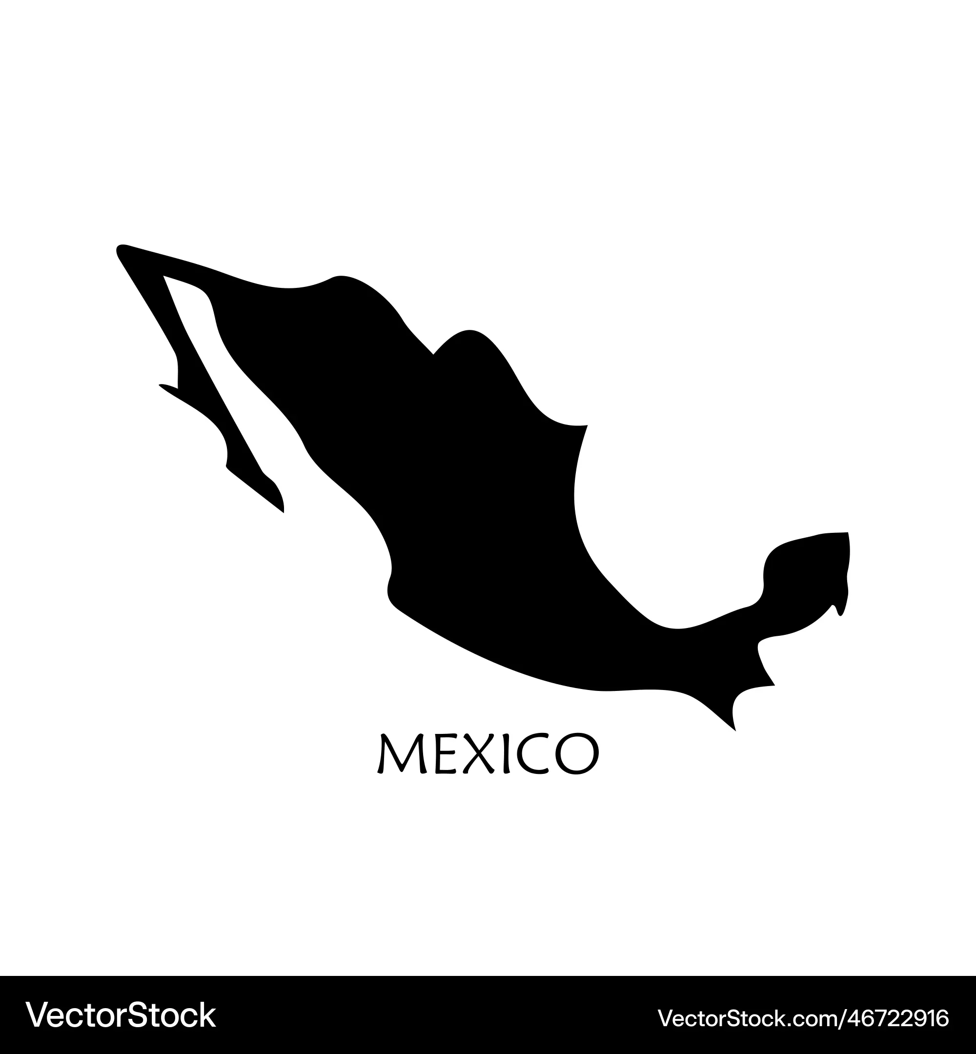 Mexico Map Black And White United States And Mexico Political Map
