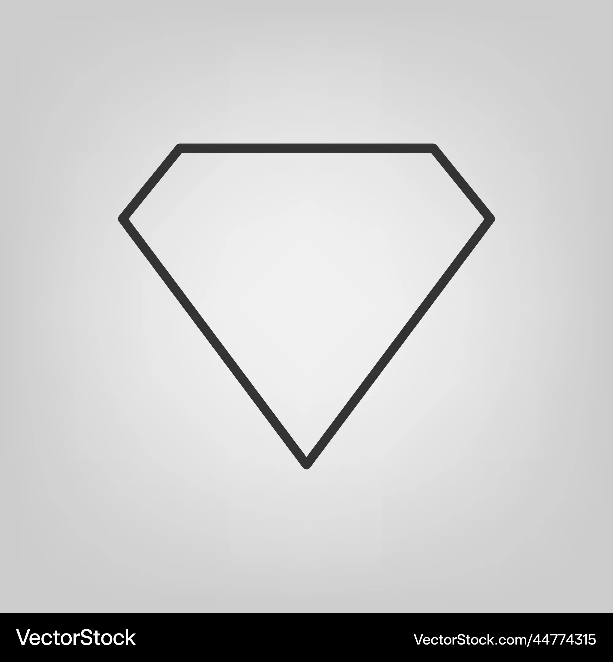 Diamond Shape Outline Diamonds And Crystals Outline Collection....