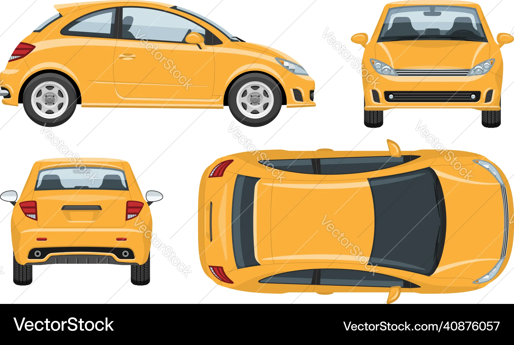 Vector Car Back