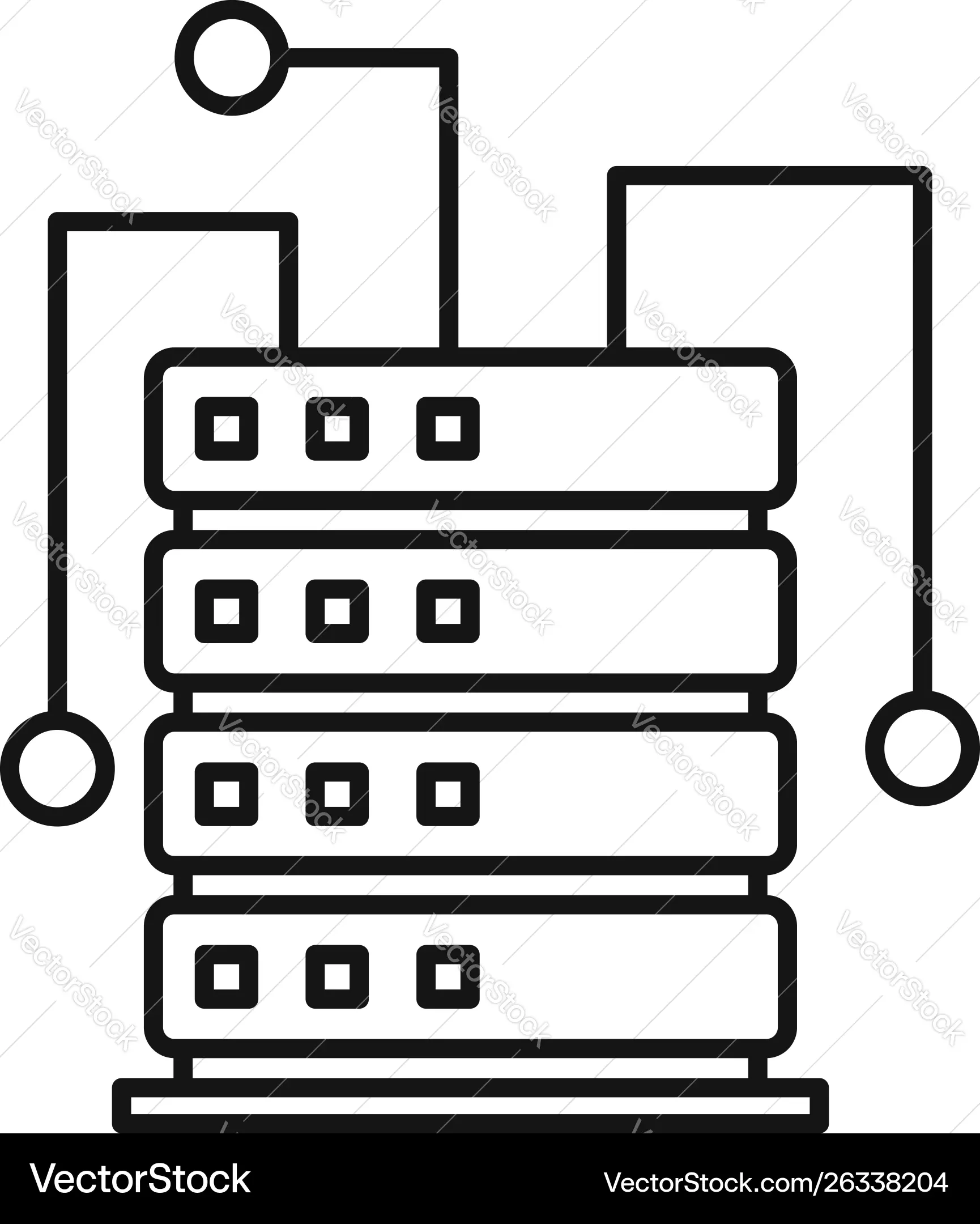 Computer Server Rack Icon