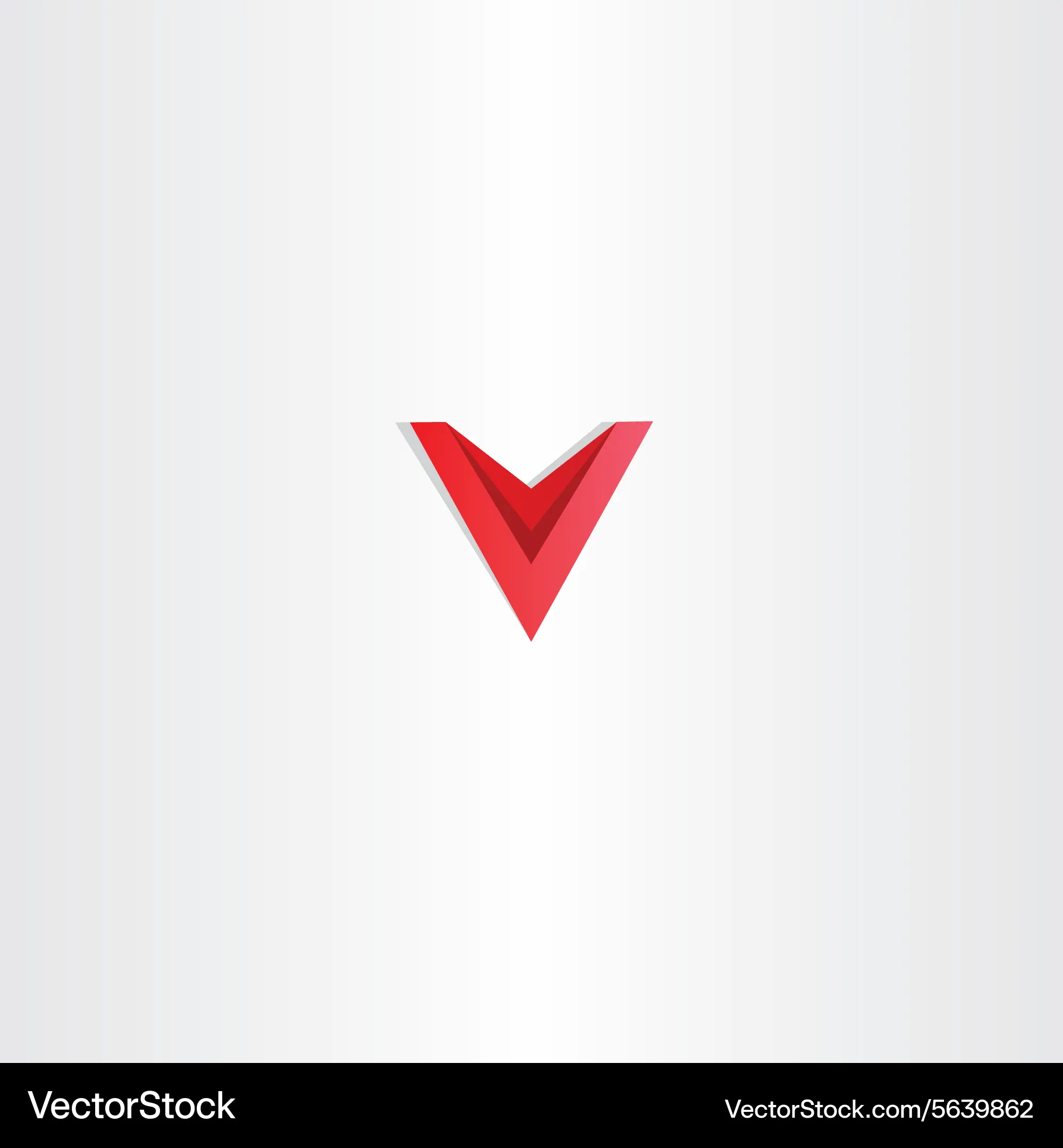 Big Red V Logo Three Letters